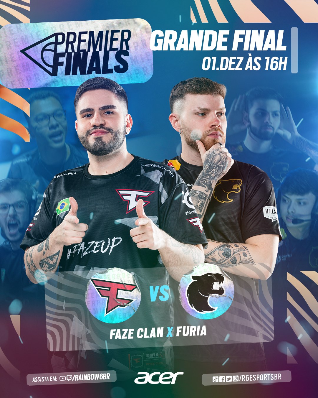FaZe Clan e FURIA se enfrentam na final das BR Premier Finals no ...