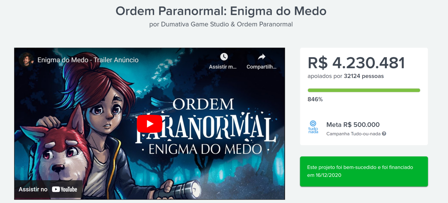 Enigma do Medo - Review de jogos